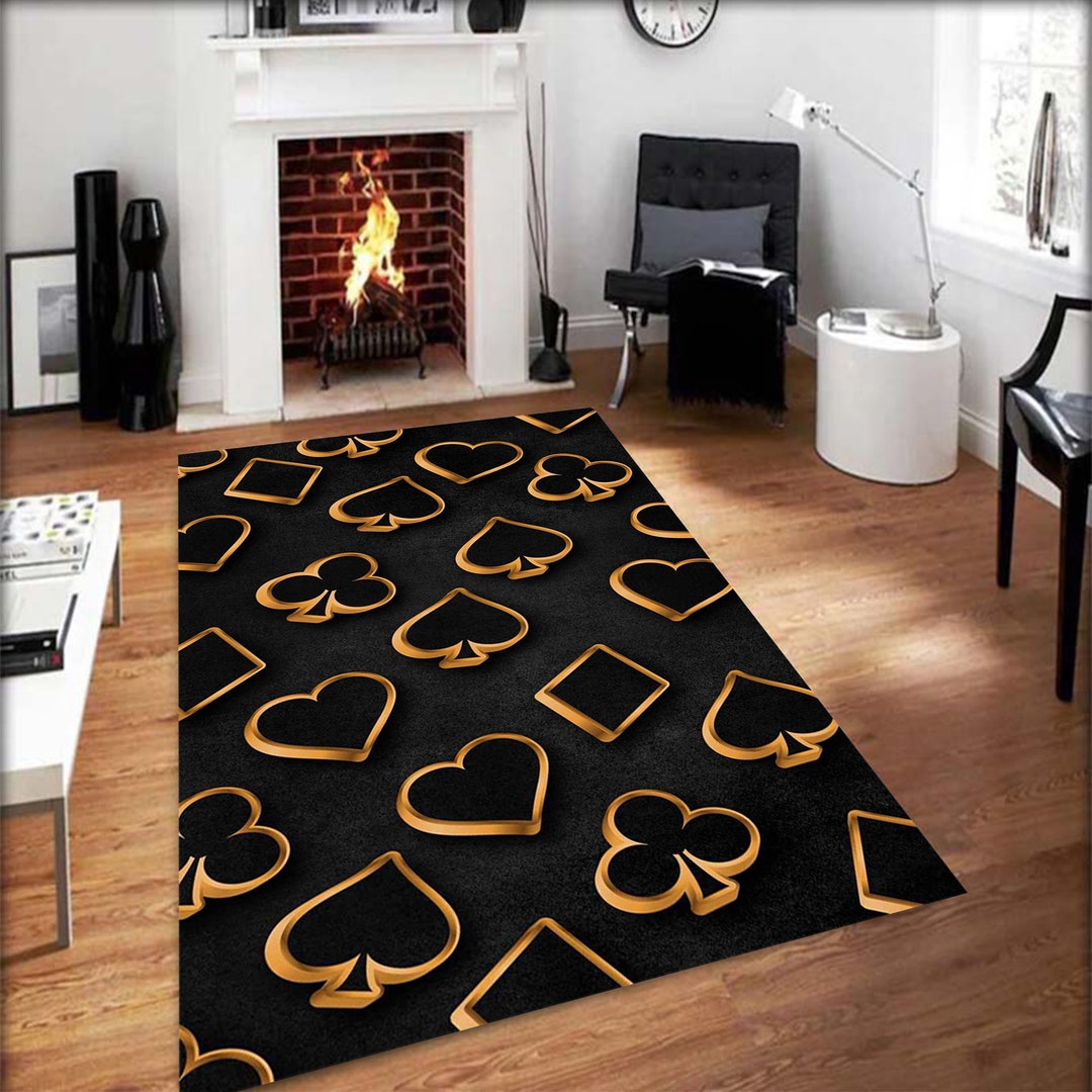 Poker Card, Playing Cards Symbols,poker Game,casino Party Decor Rug ...