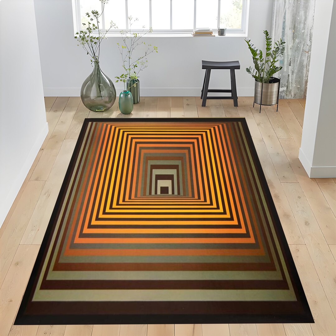 Optical Illusion Rug,optical Illusion,vortex Rug, 3D Vortex Illusion ...