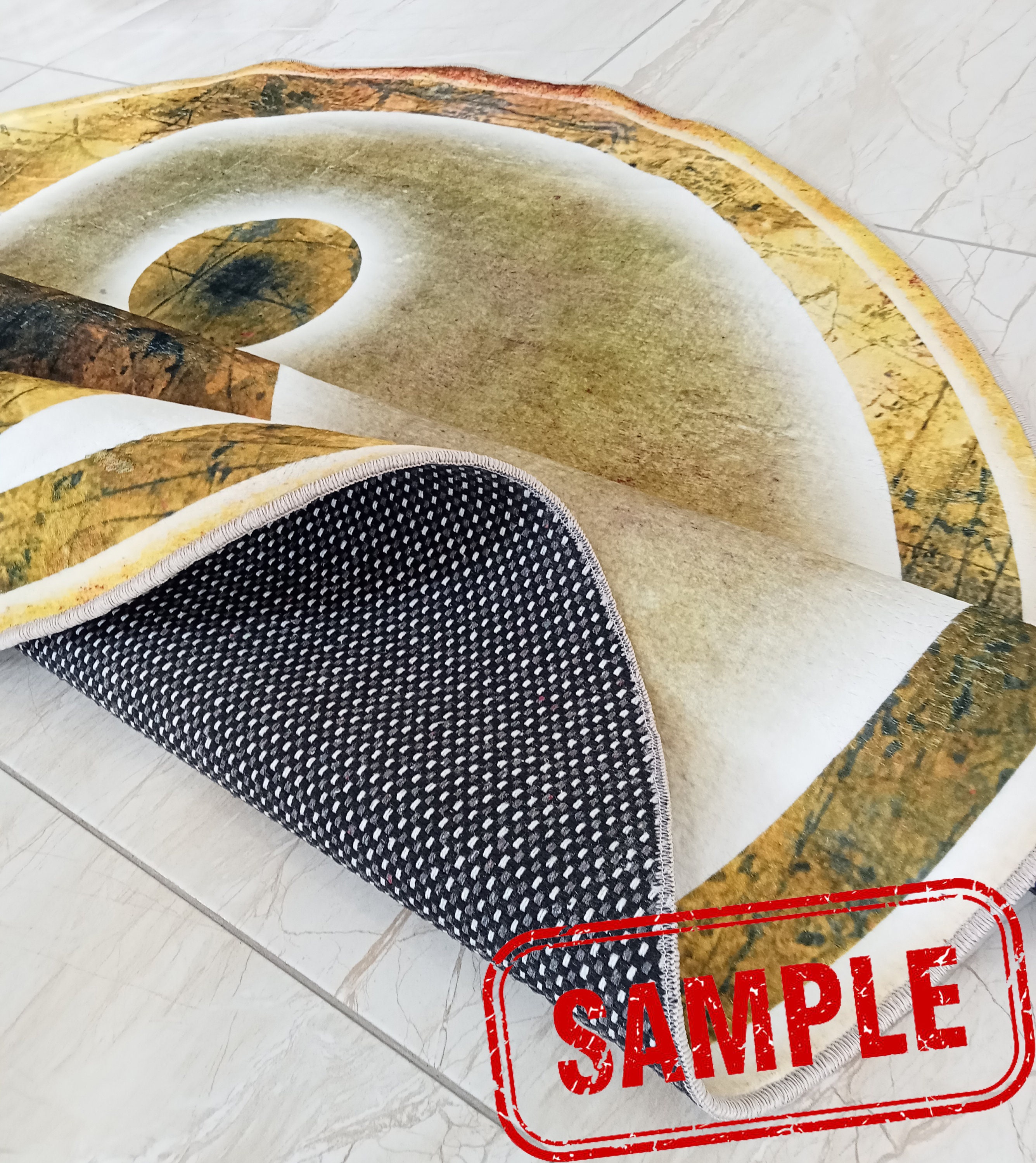 Ying Yangying Yang Round Rug Living Room Round Rug - Etsy