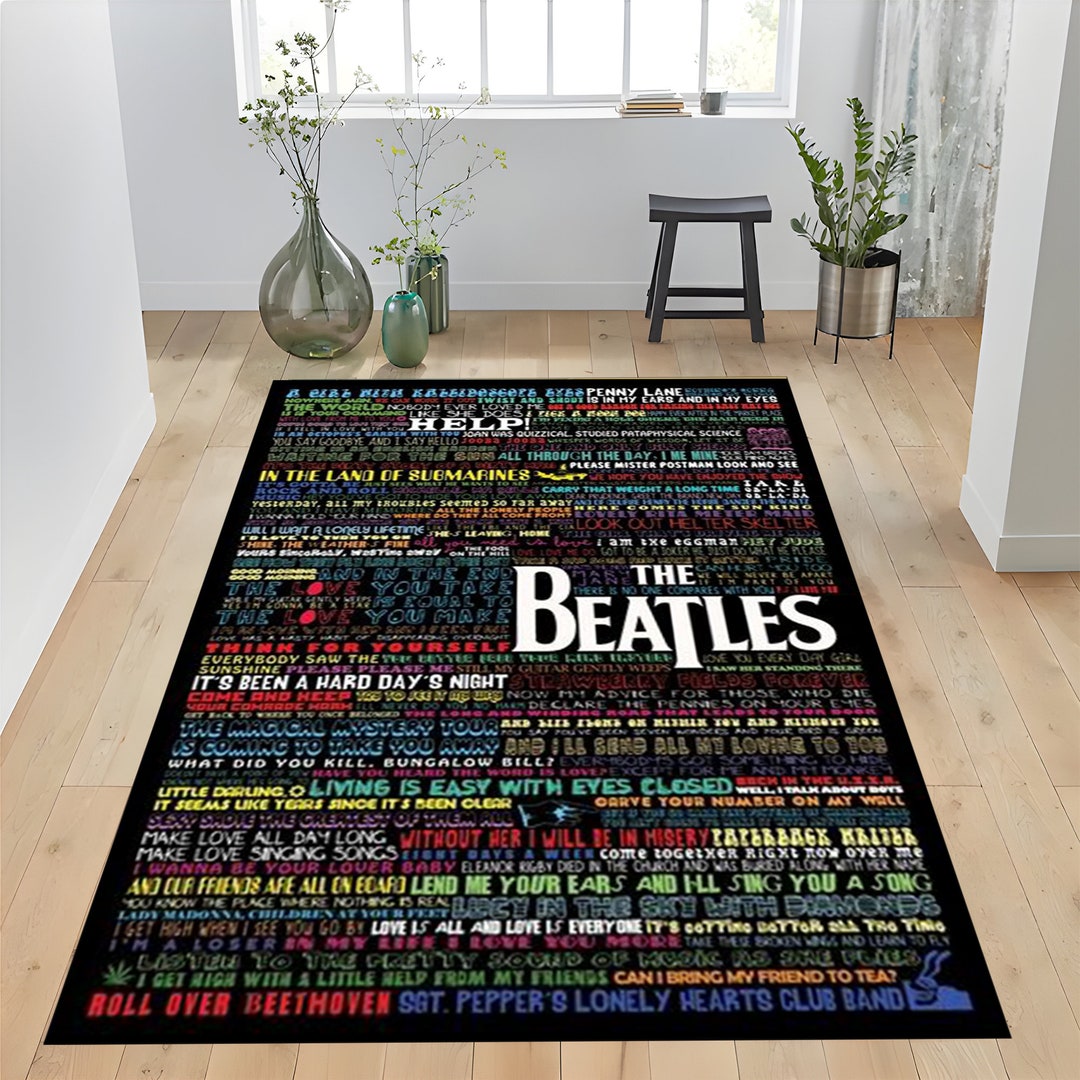 The Beatles, the Beatles Rug,the Beatles Gift,music Rug,fan Rug,musical ...