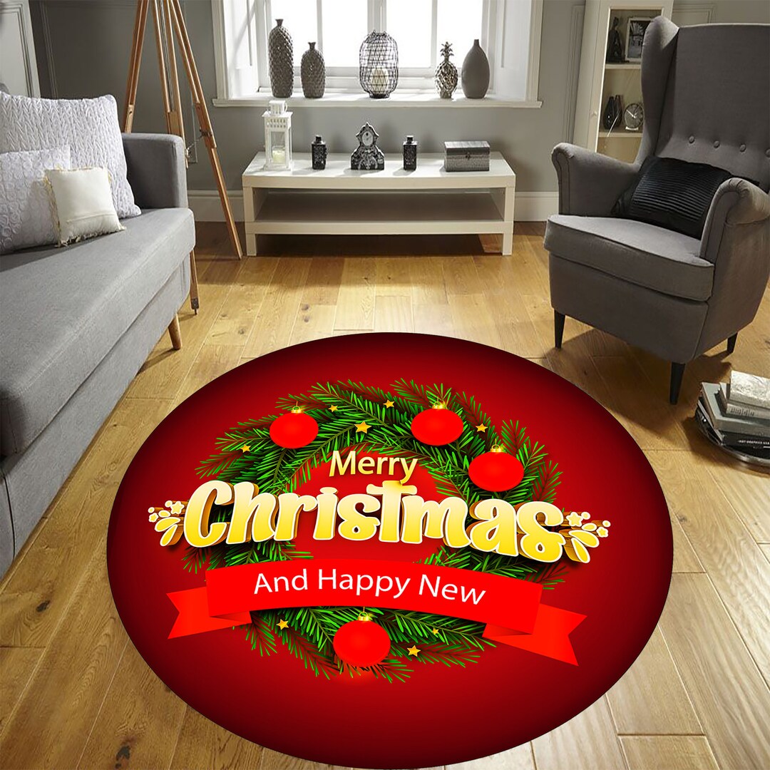 Christmas Rug Santa Claus Rug Snowflake Rug Christmas Gift - Etsy