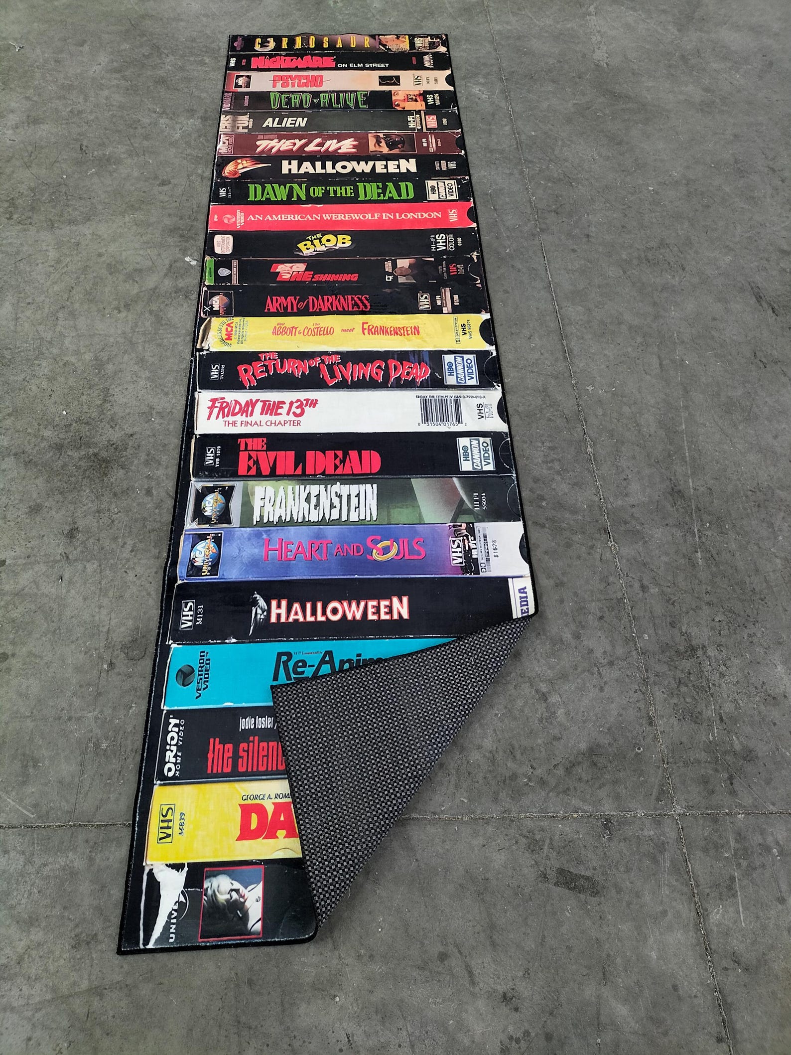 Retro Horror Movie VHS Rug - Nostalgic Home Decor - Etsy