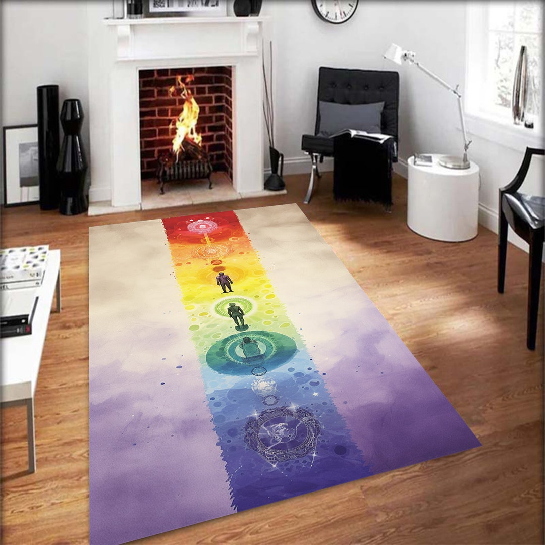 Chakra Rug, Pop Art, Pop Art Rug,meditation Rug, Pop Art Pattern Rug ...