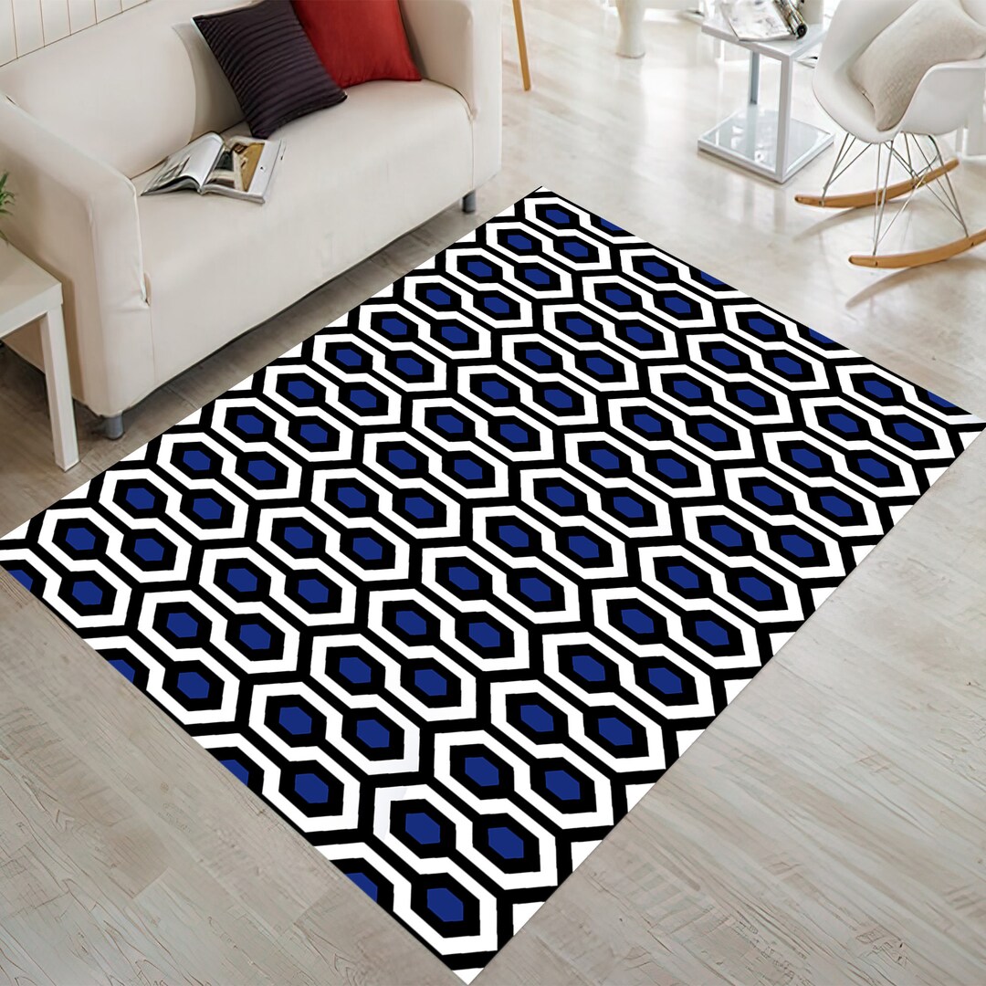 The Shining Overlook Hotel, Carpet Area Rug, the Bluewhite Shining Rug ...