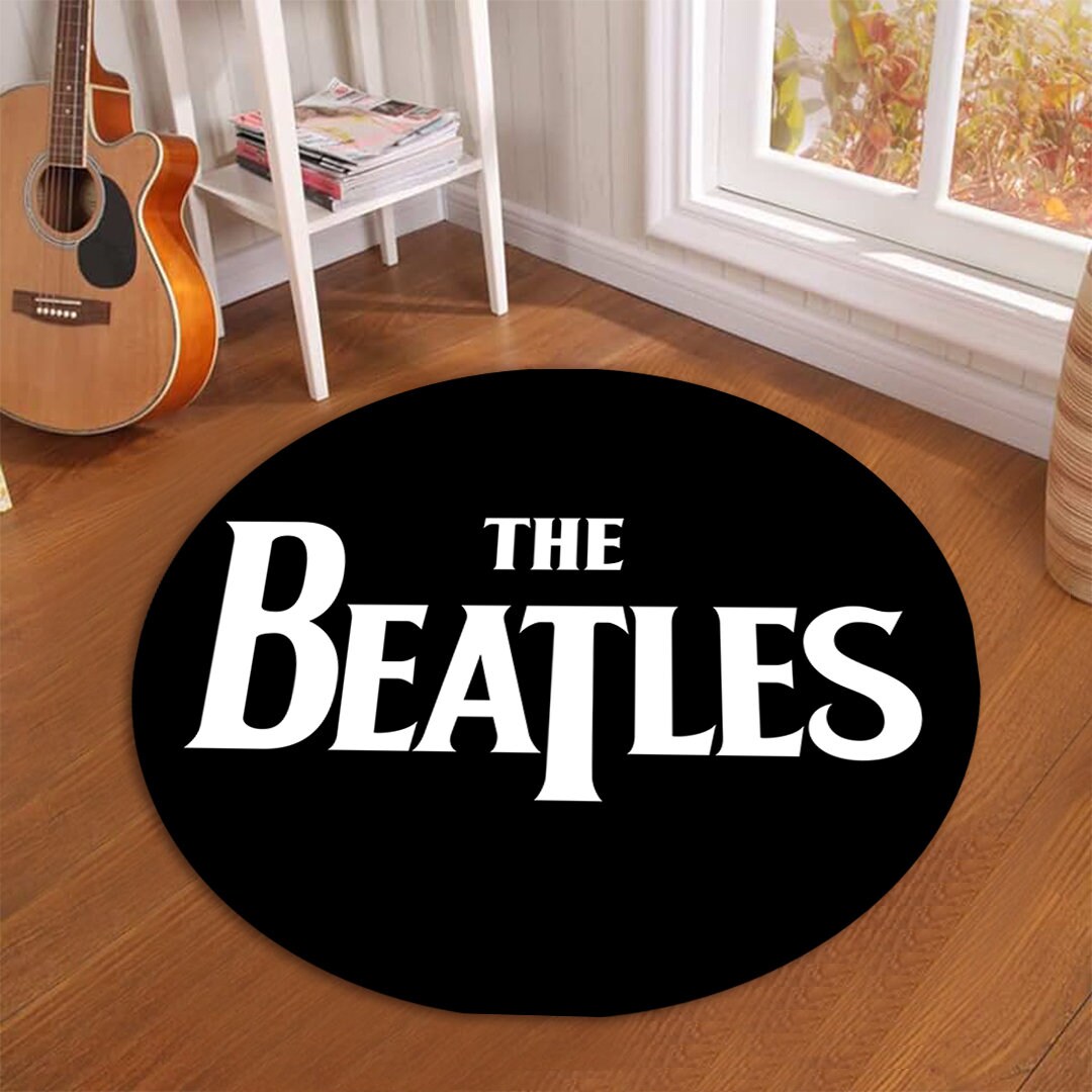 The Beatles, the Beatles Rug, the Beatles Round Rug, Round Rug, Fan Rug ...