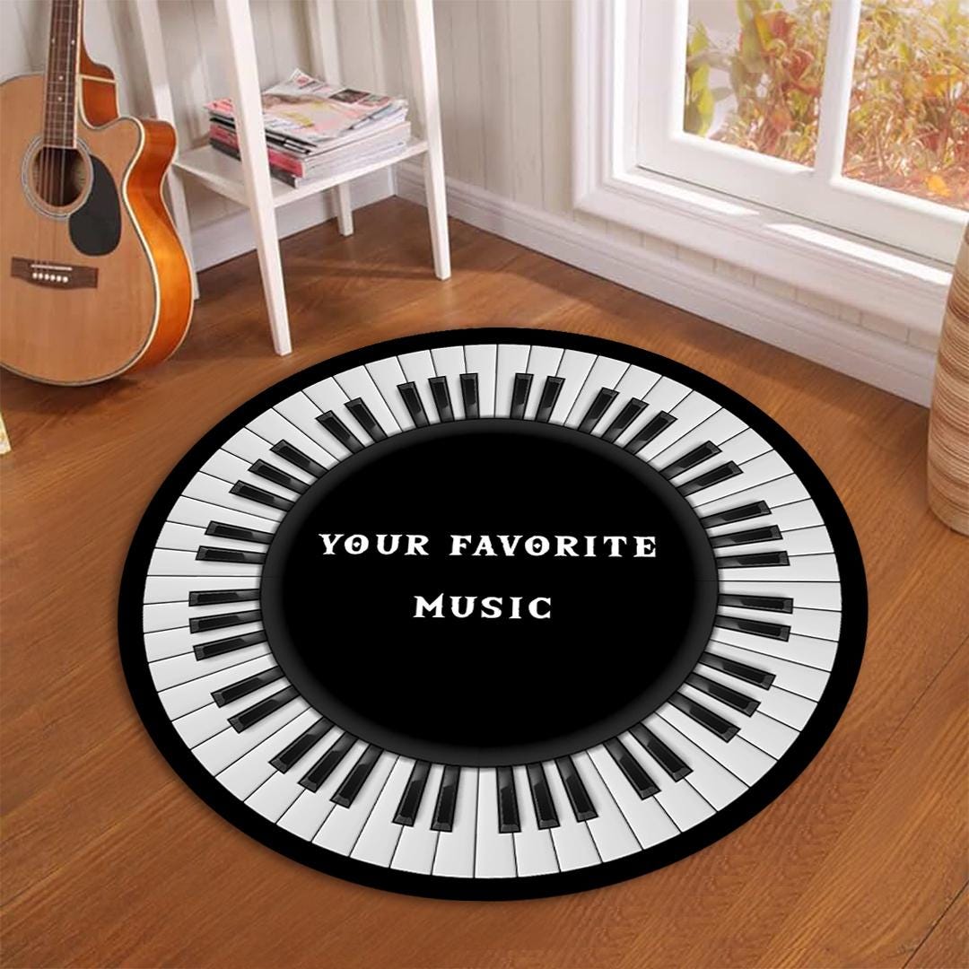 Piano Round Rug, Piano Rug, Piano, Round Rug, Round Carpet, Piano ...