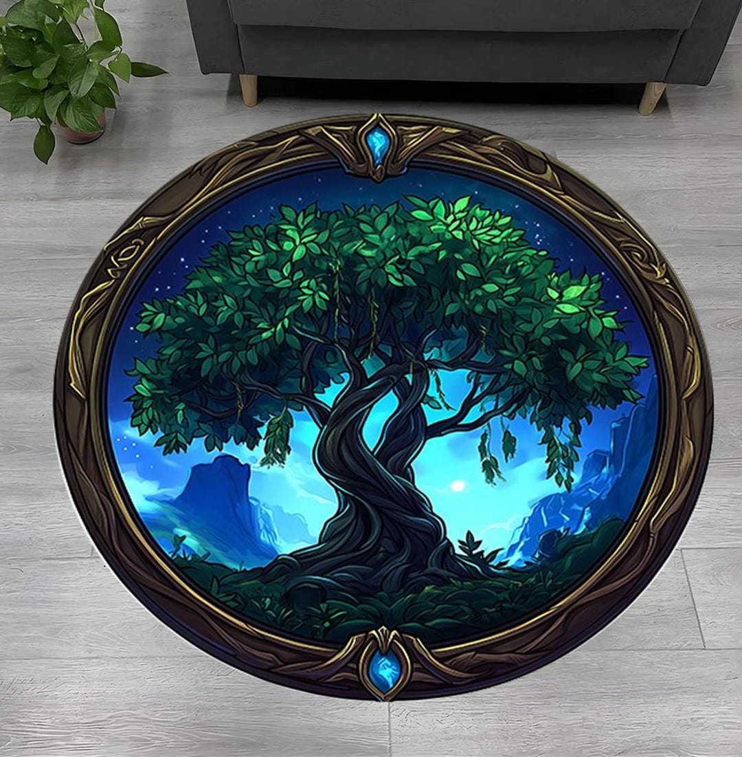 Tree of Life Area Rug, Tree of Life Decor Rug, Tree Modern Rug, Tree of ...