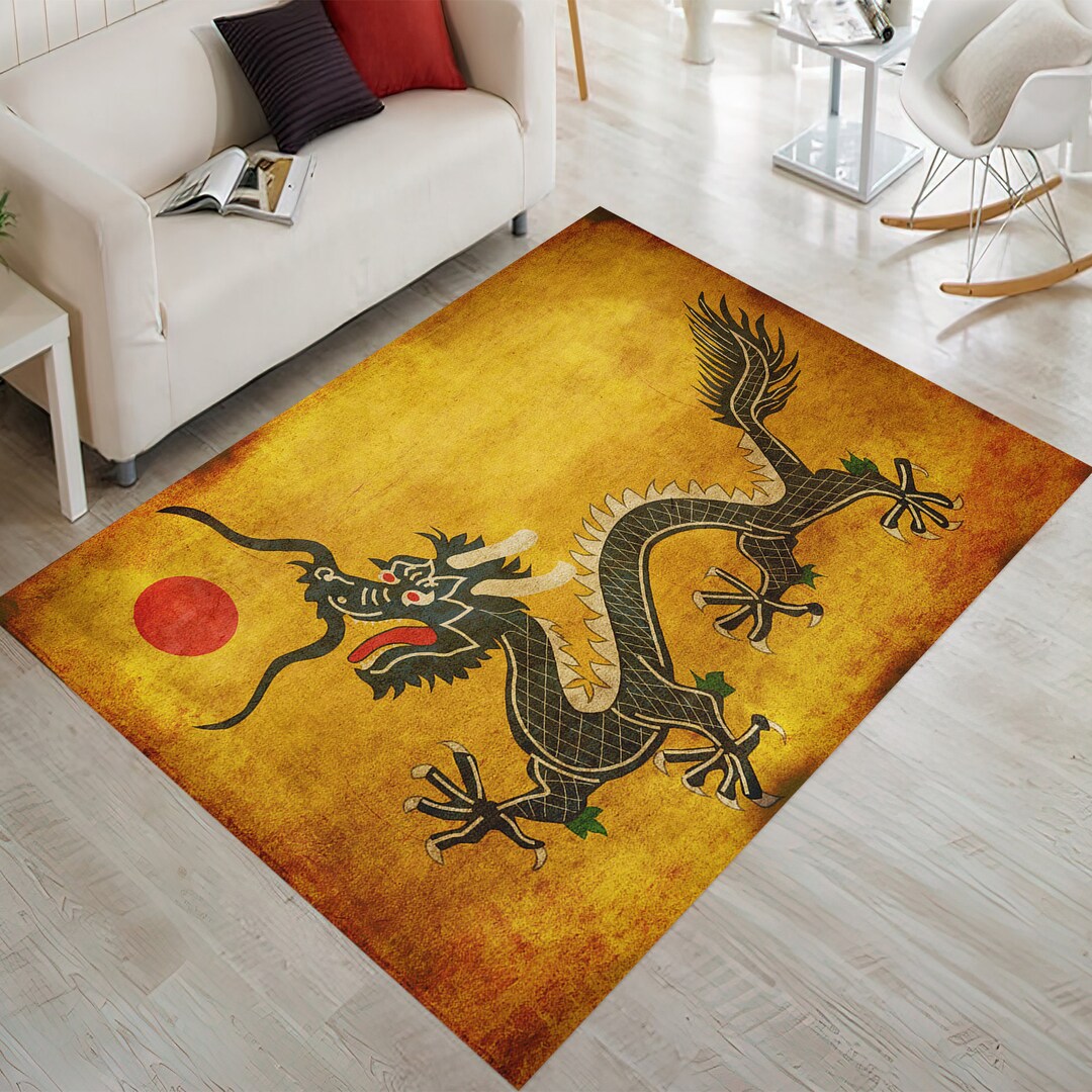 Dragon, Dragon Rug, Dragon Pattern Rug, Dark Dragon Rug, Cool Rug ...