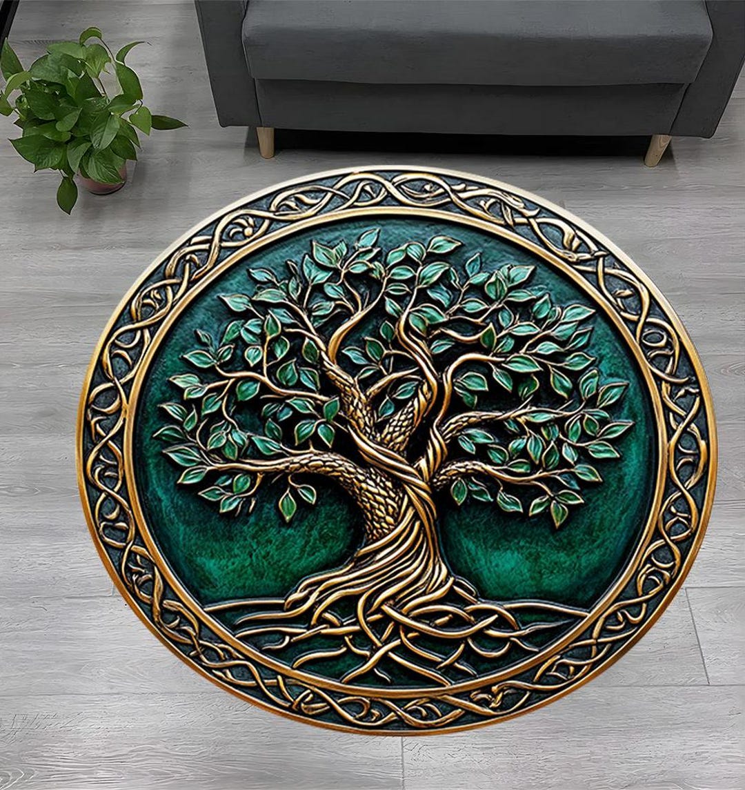 Tree of Life Rug, Celtic Tree of Life Rug, Celtic Rug, Home Decor Rug ...