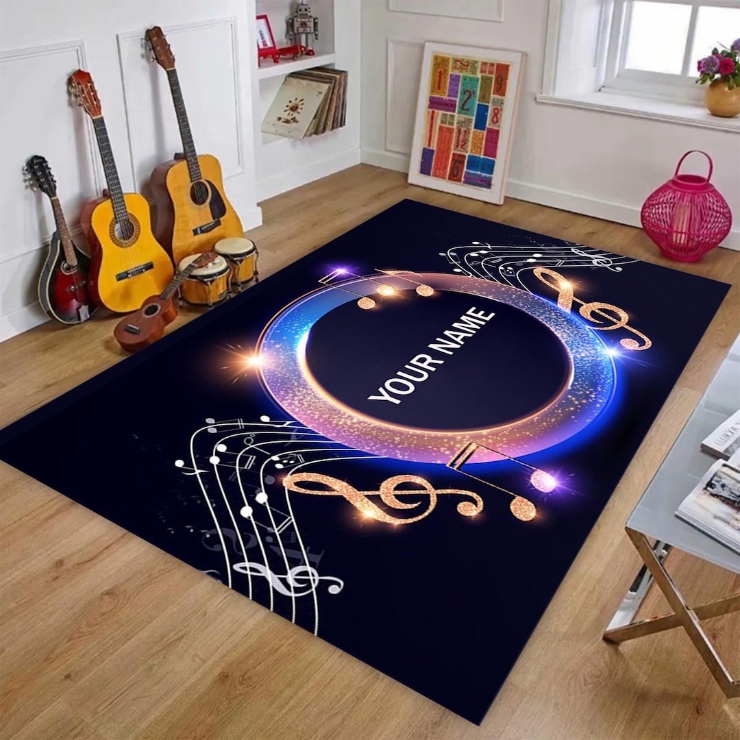 Clef Rug, Music Rug,music Notes Rug,treble Clef Rug,colorful Music ...