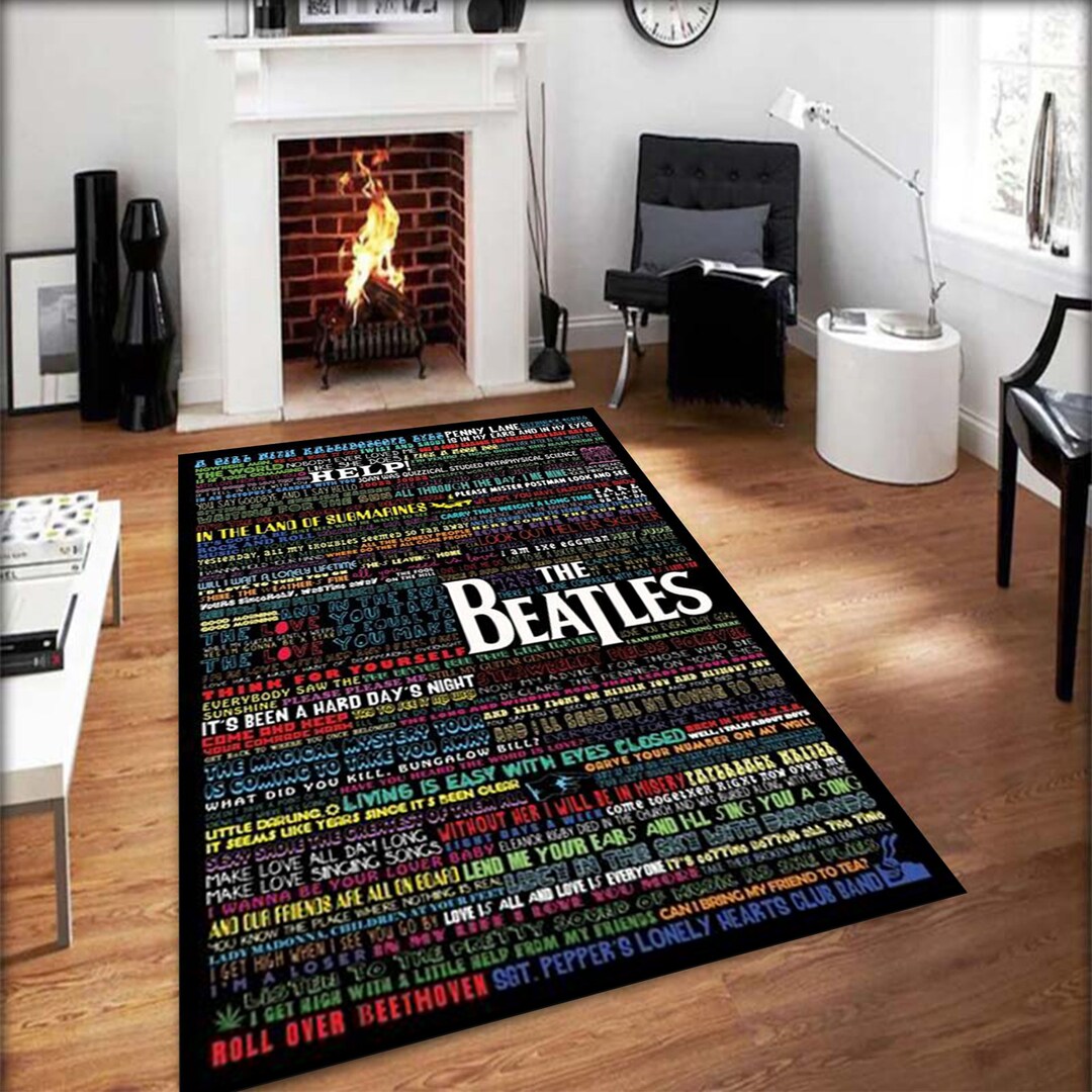The Beatles, the Beatles Rug,the Beatles Gift,music Rug,fan Rug,musical ...