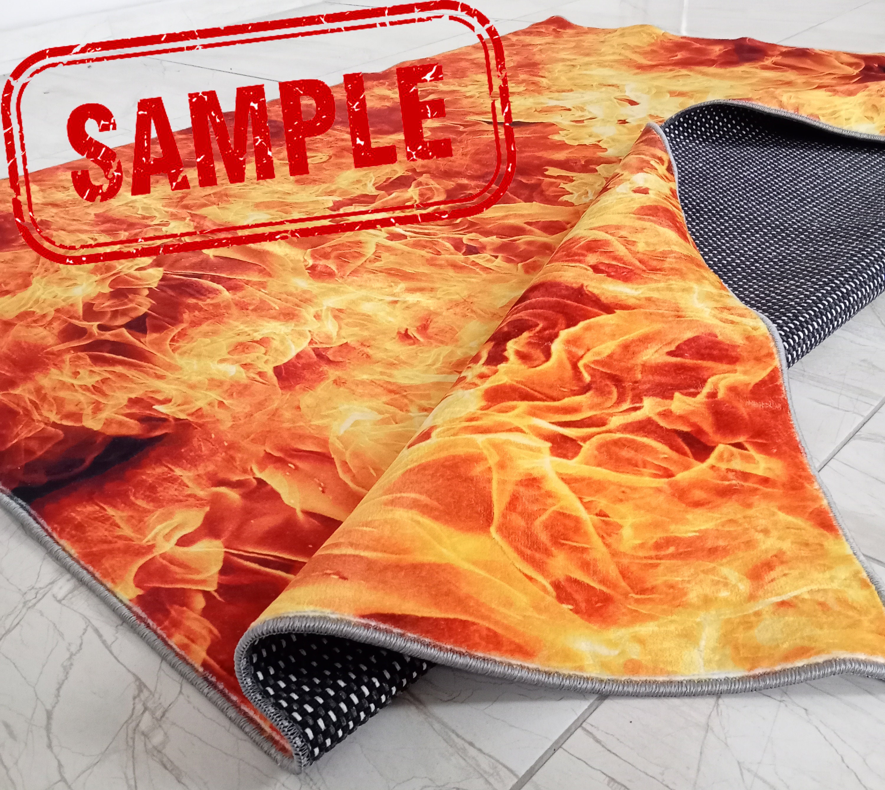 Lava Rug Hot Lava Rugdeep Hole Rug 3D Huge Crack Volcano - Etsy