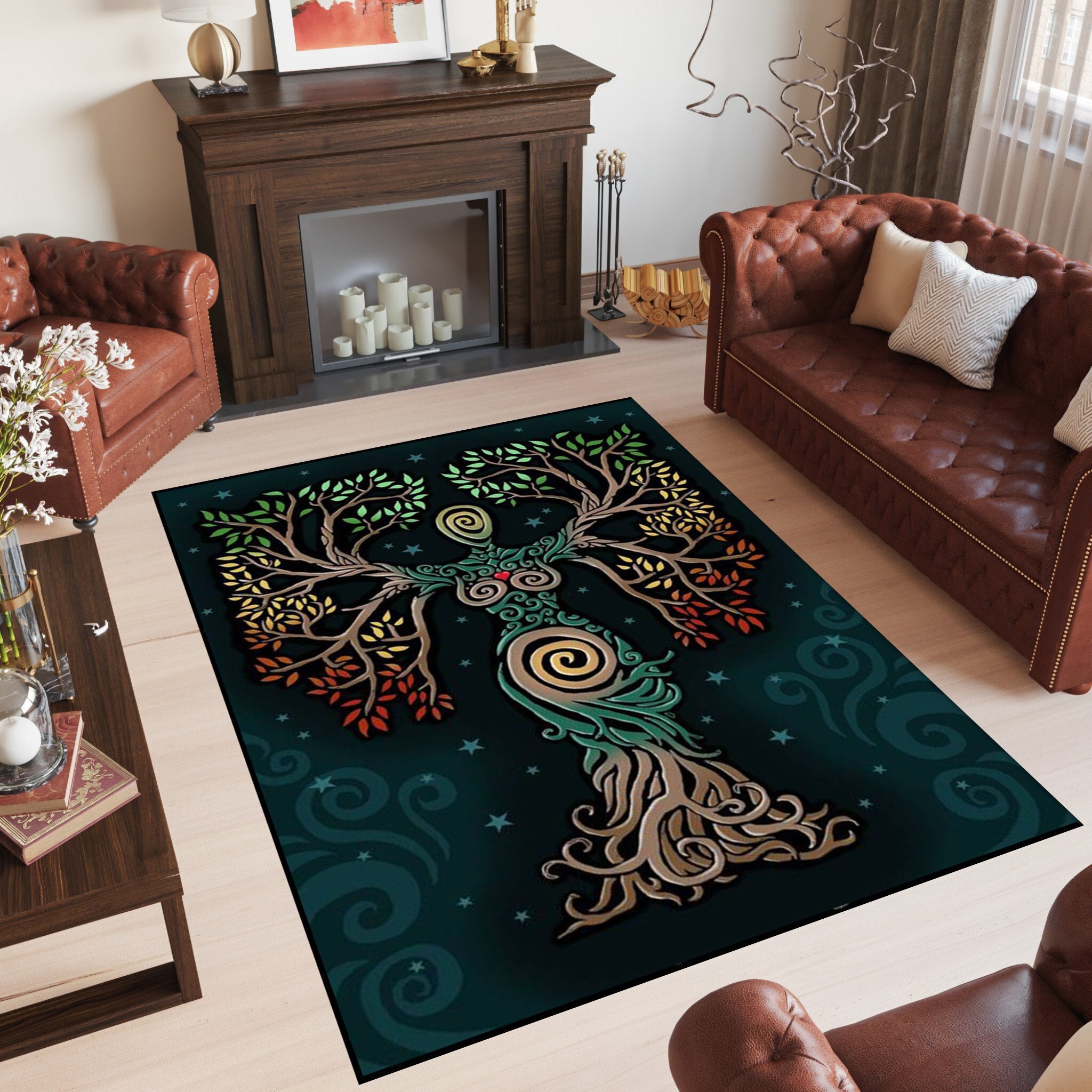 Tree of Life Tree of Life Rug Tree of Life Decor Tree of - Etsy