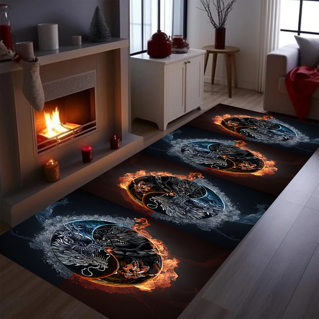 Dragon Rug, Runner Rug, Dragon Runner, Dragon Runner Rug, Hall Rug ...