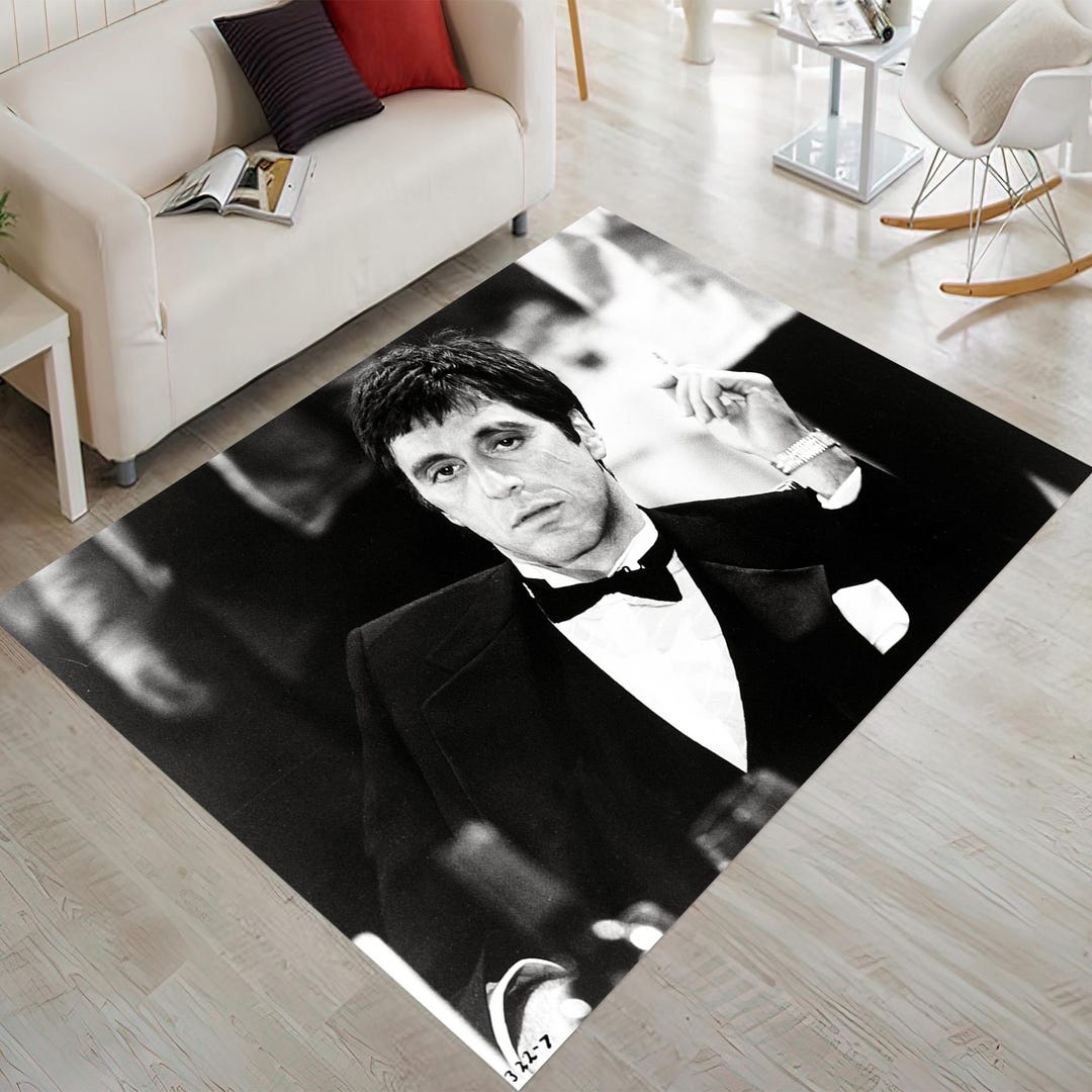 Tony Montana Rug, Scarface Rug, Scarface, Movie Rug, Mafia Rug ...