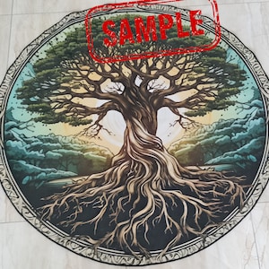 Tree of Life, Tree of Life Rug, Tree of Life Round Rug, Tree of Life ...