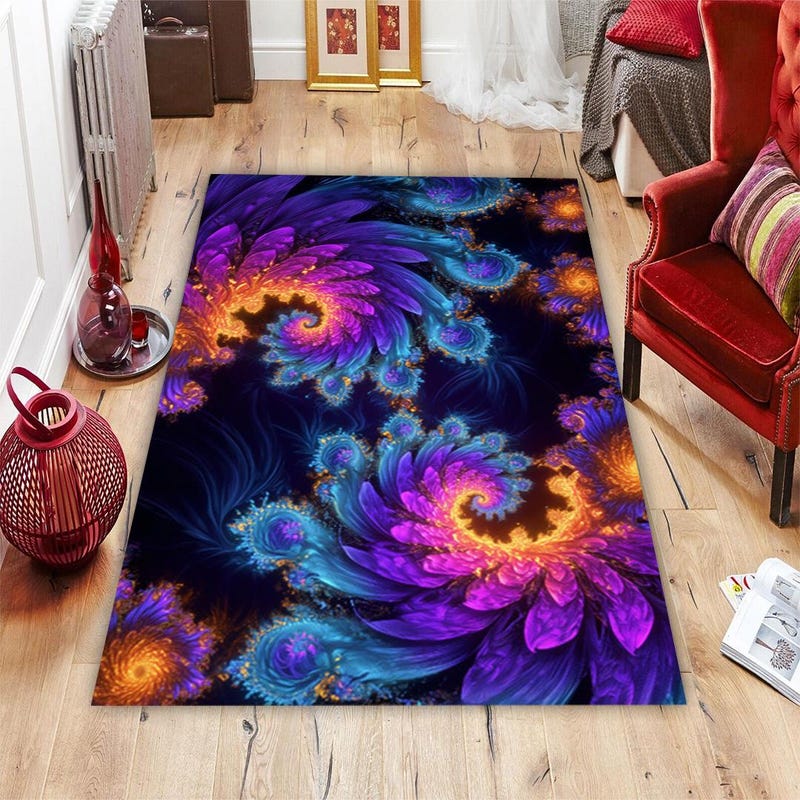 Trippy Rug - Etsy