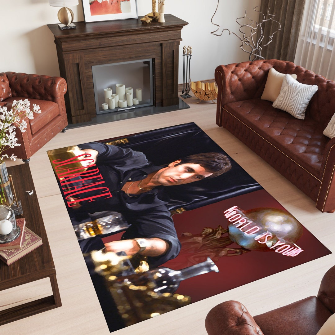 Scarface Rug Scarface Tony Montana Rug Movie Rug Fan Rug - Etsy