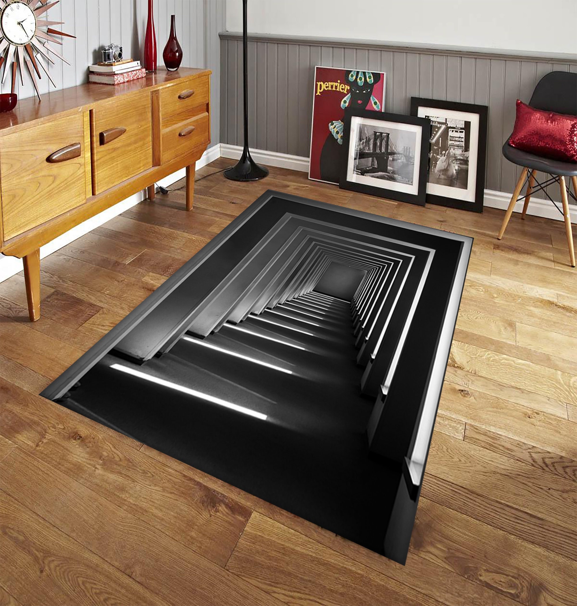 Optical Illusion Rugoptical Illusionvortex Rug 3D Vortex - Etsy