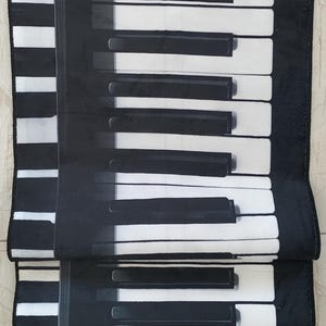 Piano Keyboard Runner Rug: Music Room Decor, Non-slip Cotton Base - Etsy