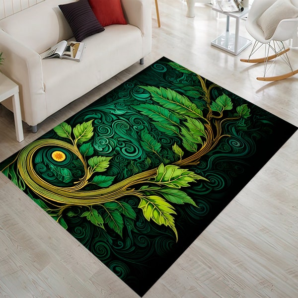 Leaf Rug - Etsy