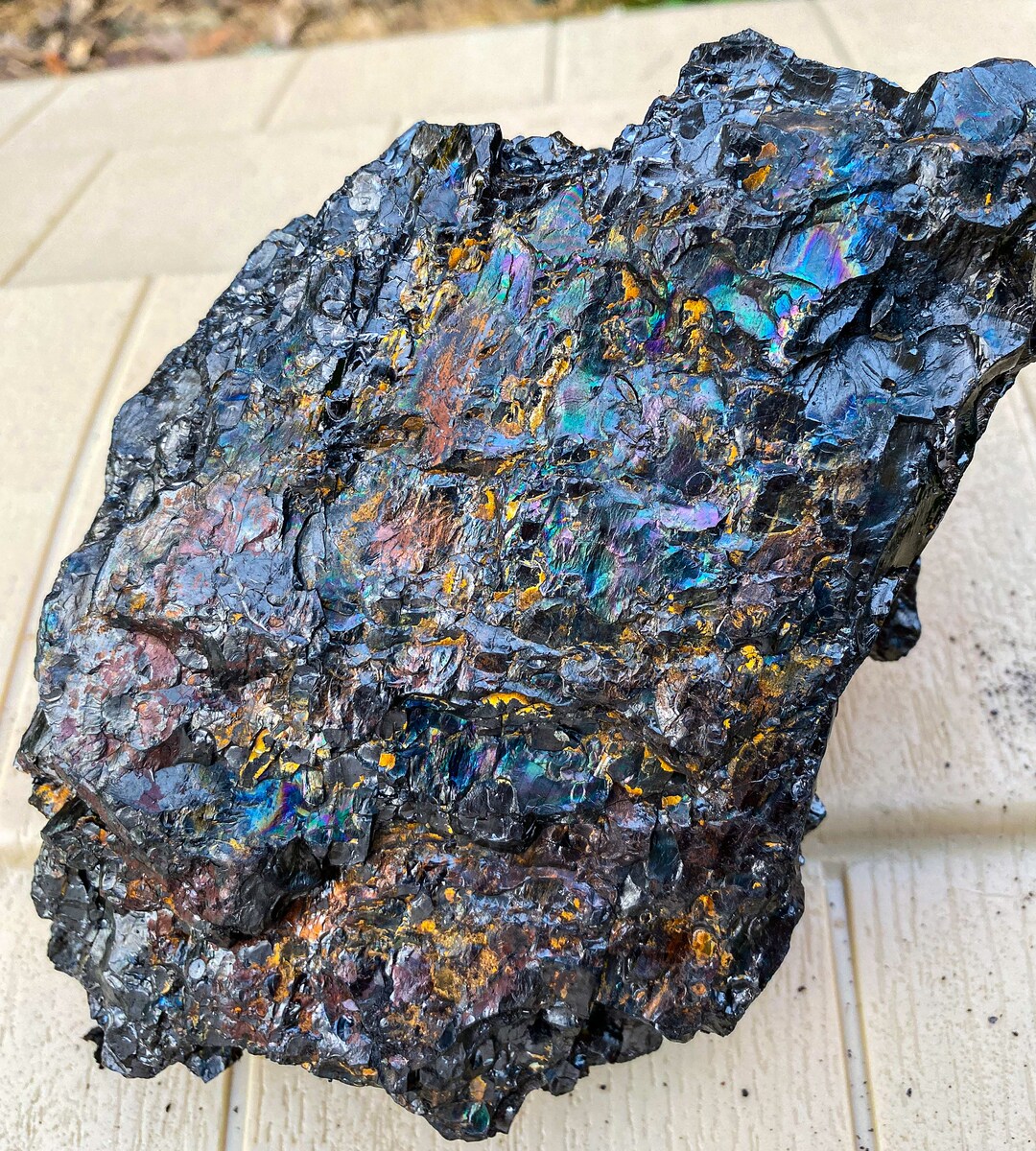 Peacock Coal, Rainbow Anthracite Coal, Collectable Specimen - Etsy