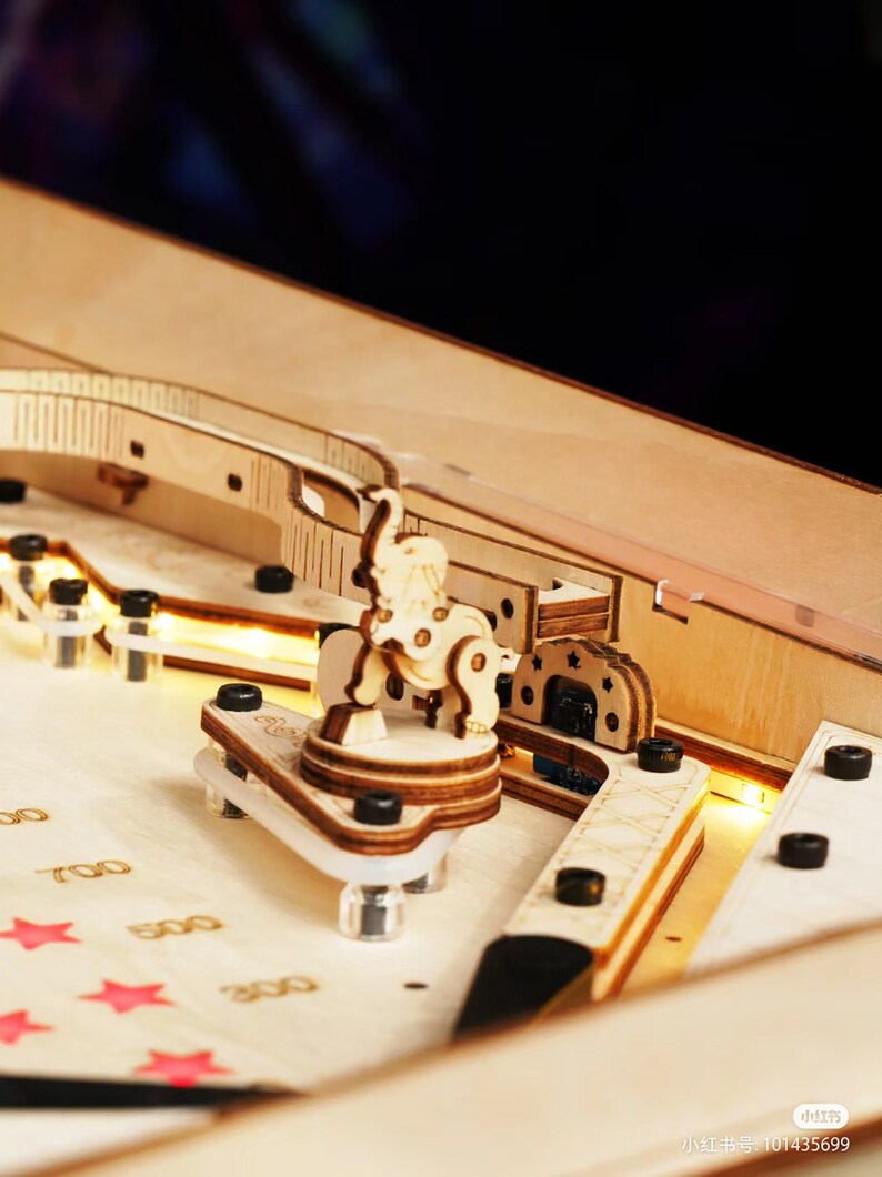 Wood DIY 3D Pinball Puzzle Kits Amazing Amusing Table Game - Etsy