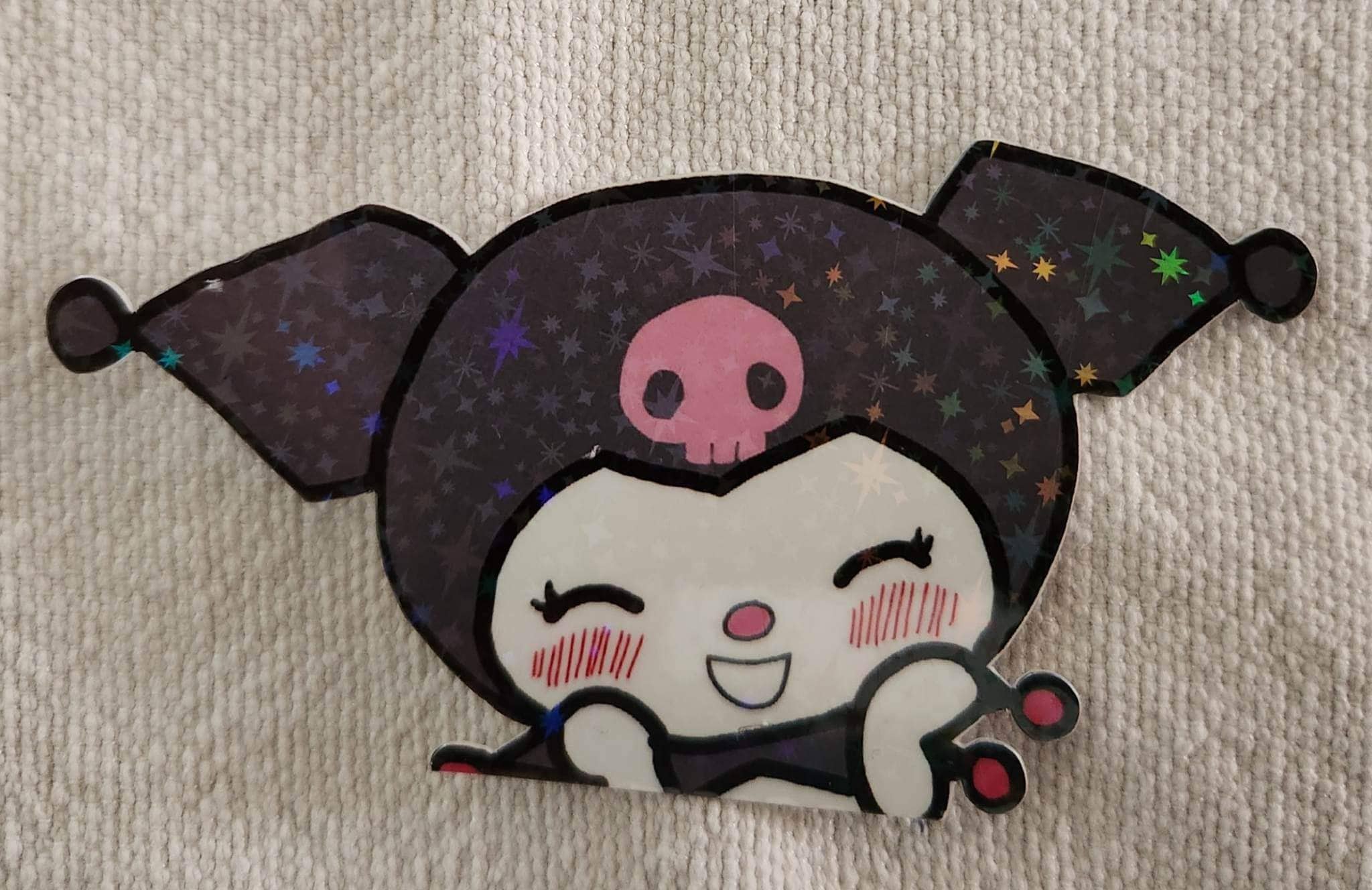 Cute UV Resistant Holographic Laminated | Peeker | Waterproof | Sticker ...