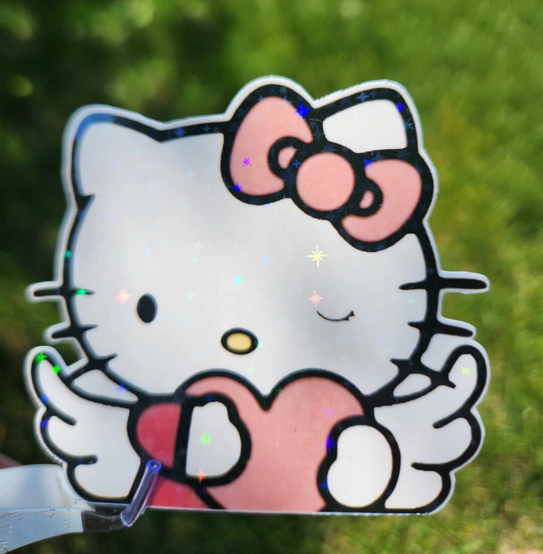 Cute UV Resistant Holographic Laminated | Peeker | Waterproof | Sticker ...