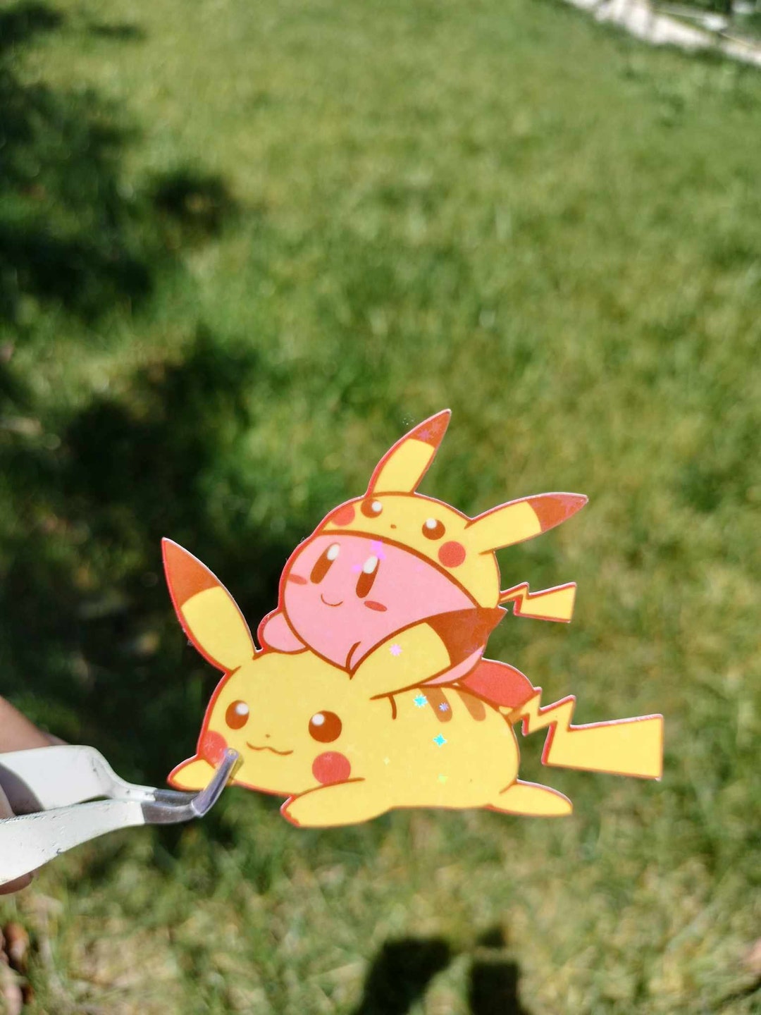 Cute UV Resistant Holographic Laminated | Peeker | Waterproof | Sticker ...