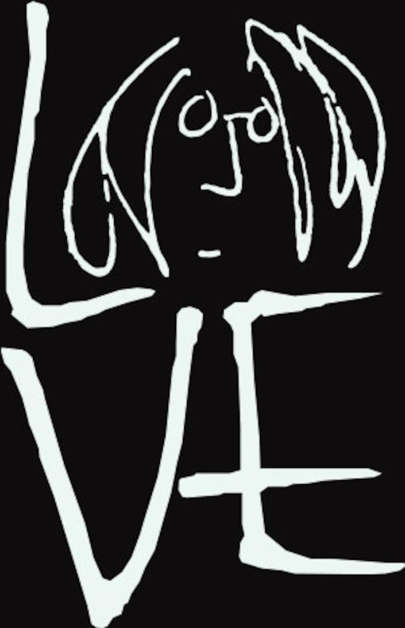 John Lennon imagine Vinyl Decal Great for Cars or Tumblers - Etsy