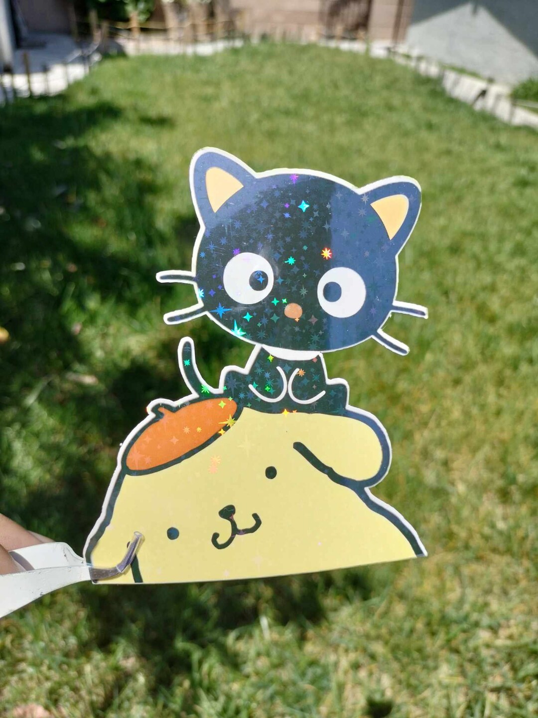 Cute UV Resistant Holographic Laminated | Peeker | Waterproof | Sticker ...