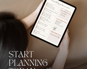 Pink Digital/printable Weekly Planner Pages Bundle 19 Sheets - Etsy