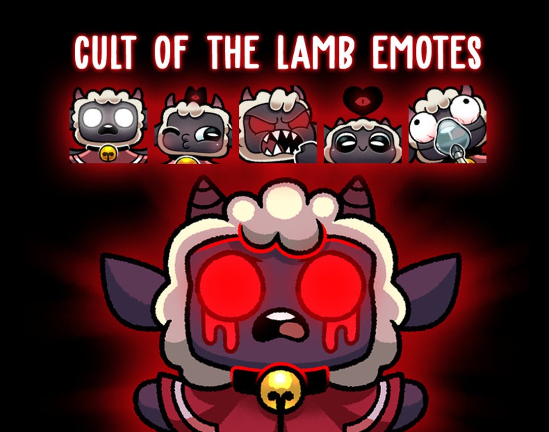 Twitch Emotes - Cult of the Lamb (5) [discord/youtube/streaming] - Etsy