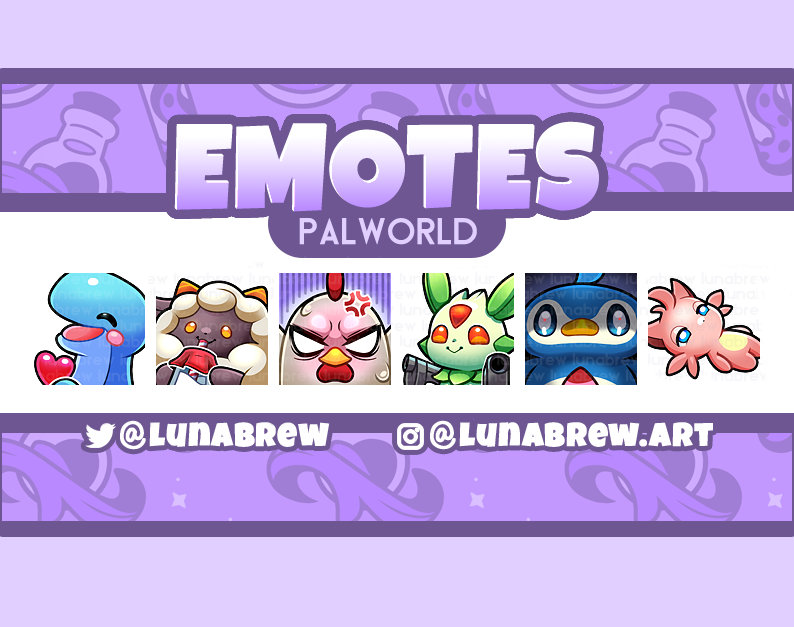 Twitch Emotes - Palworld (6) [discord/youtube/streaming] - Etsy