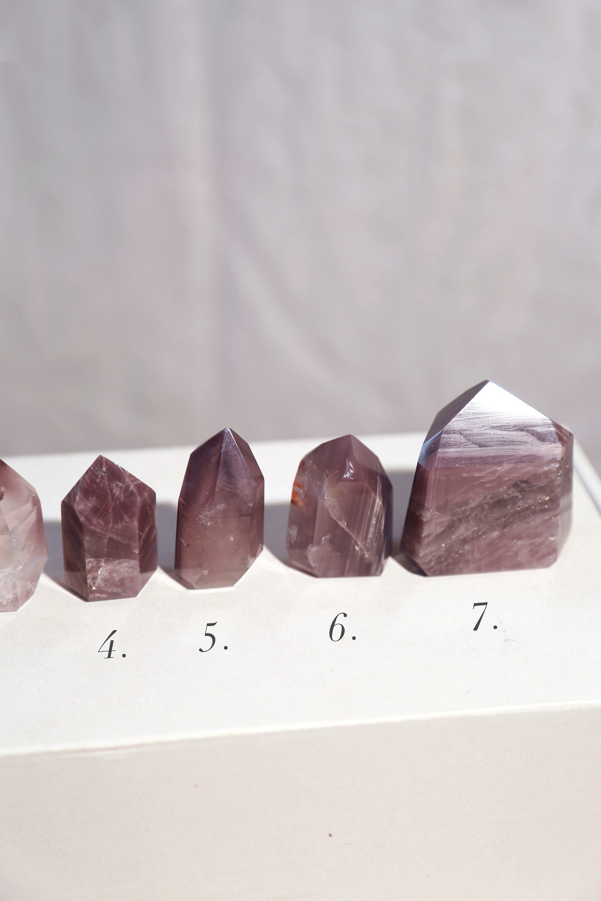 Pick Yours Pink Lithium Points Purple Lithium Quartz Pink Phantom ...