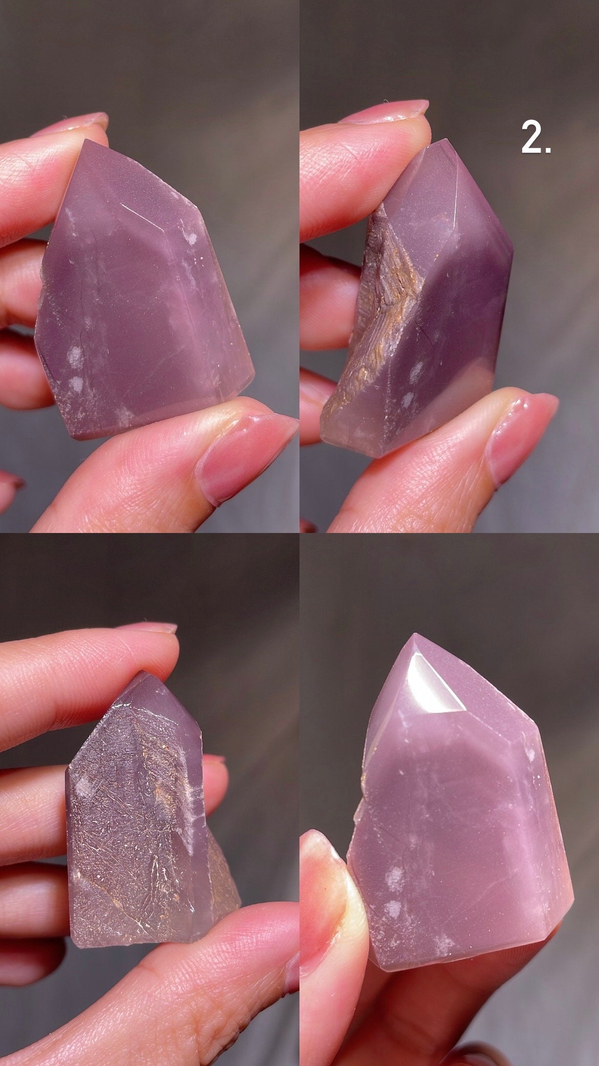 Pick Yours Pink Lithium Points Purple Lithium Quartz Pink Phantom ...