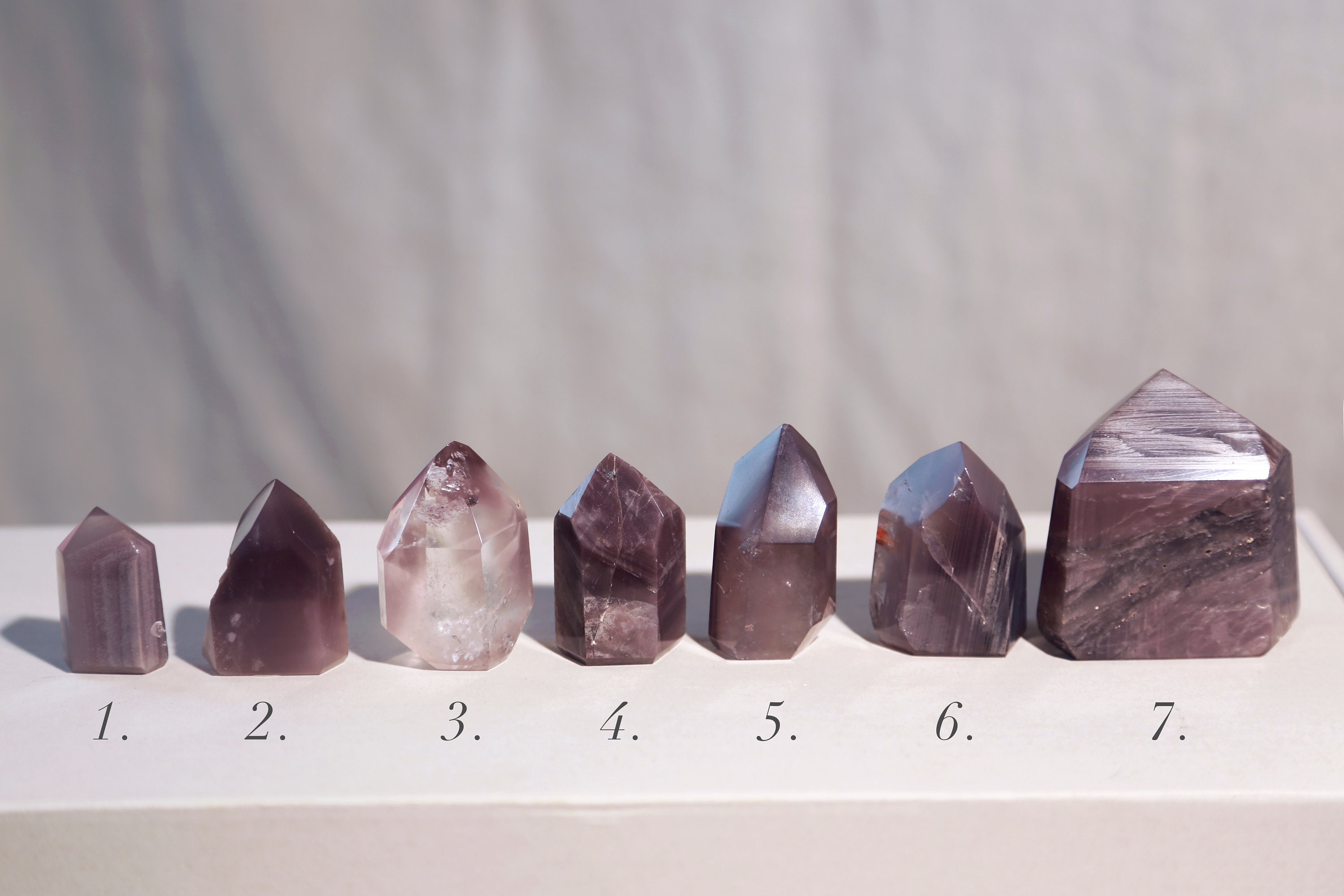 Pick Yours Pink Lithium Points Purple Lithium Quartz Pink Phantom ...