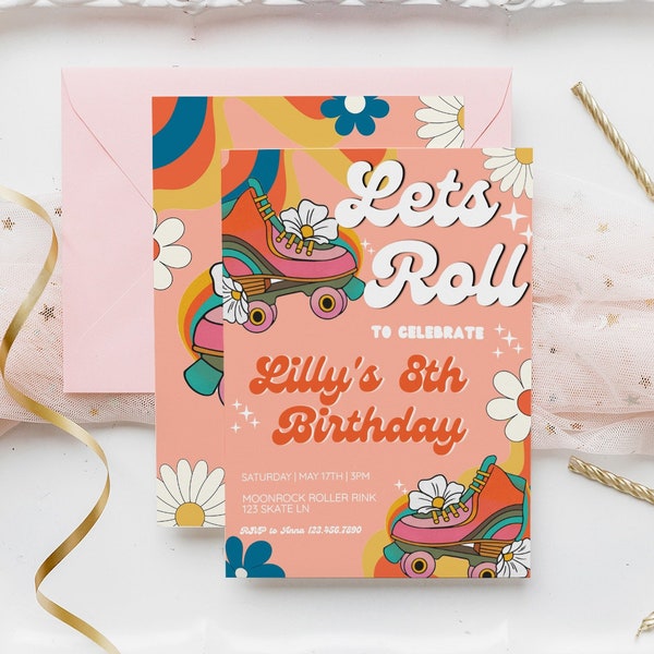 Retro Invitation - Etsy