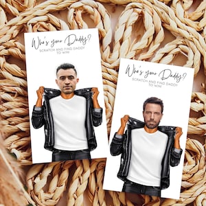 Baby Shower Find the Daddy Scratch off Game, Who’s Your Daddy Shower ...