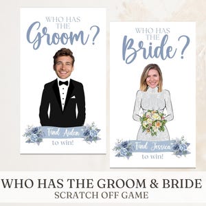 Personalized Bridal Shower Scratch off Game - Who Has the Bride and Who ...