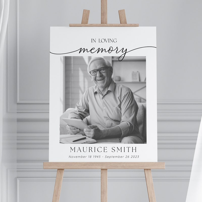Funeral Memorial Posters - Etsy