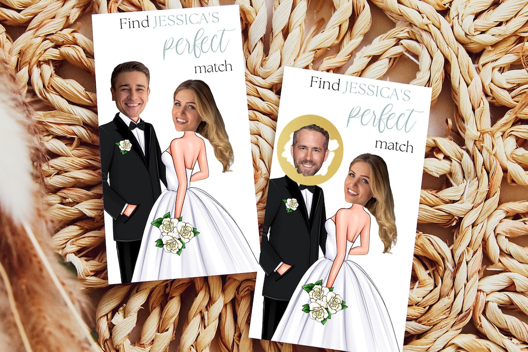 Bridal Shower, the Perfect Match, Bridal Shower Scratch off Game ...