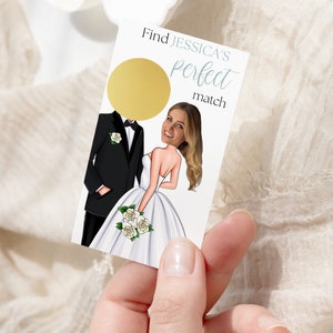 Bridal Shower, the Perfect Match, Bridal Shower Scratch off Game ...