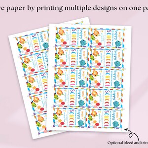 Gold Fish Birthday Favor Tag Swedish B-day School Favor Tag Class ...