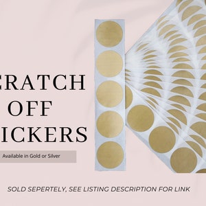 DIY Flower Scratch off Game, Find the Bride and Groom Bridal Shower ...