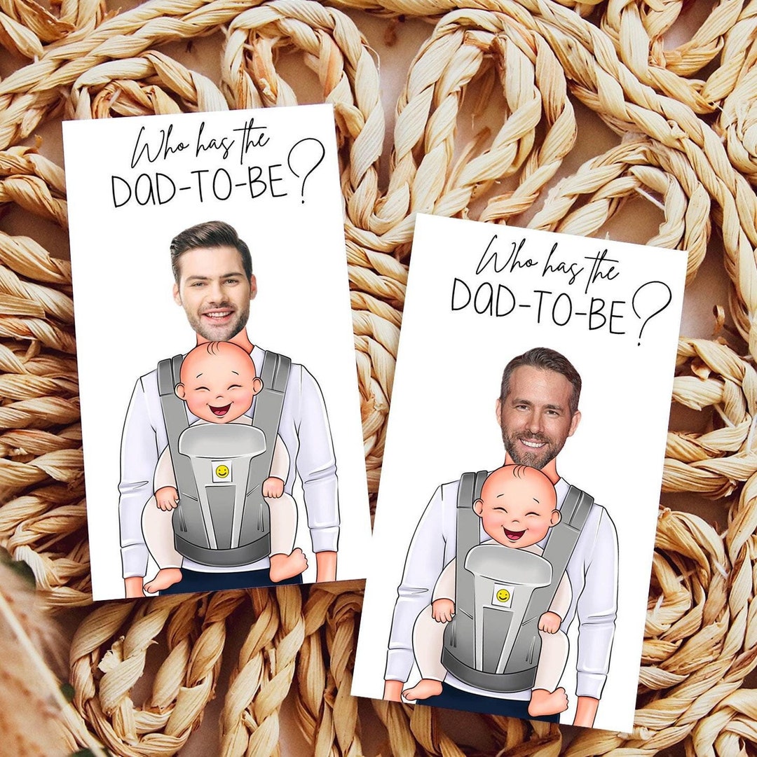 Baby Shower Games, Find the Dad Scratch off Game, Who Has the Dad Baby ...