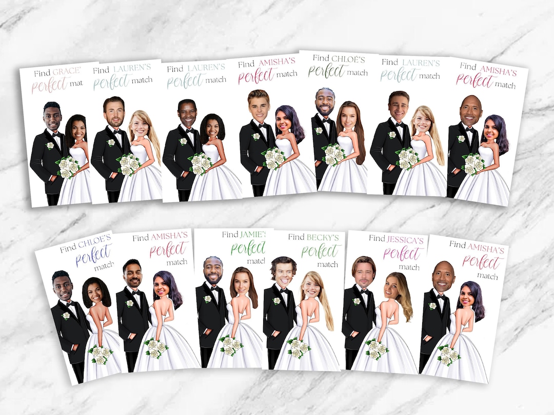 Custom Bride & Groom Scratch off Game: Bridal Shower Fun - Etsy