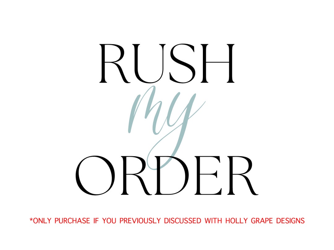 EXPEDITE / UPGRADED SHIPPING Rush Fee for Physical Items - Etsy