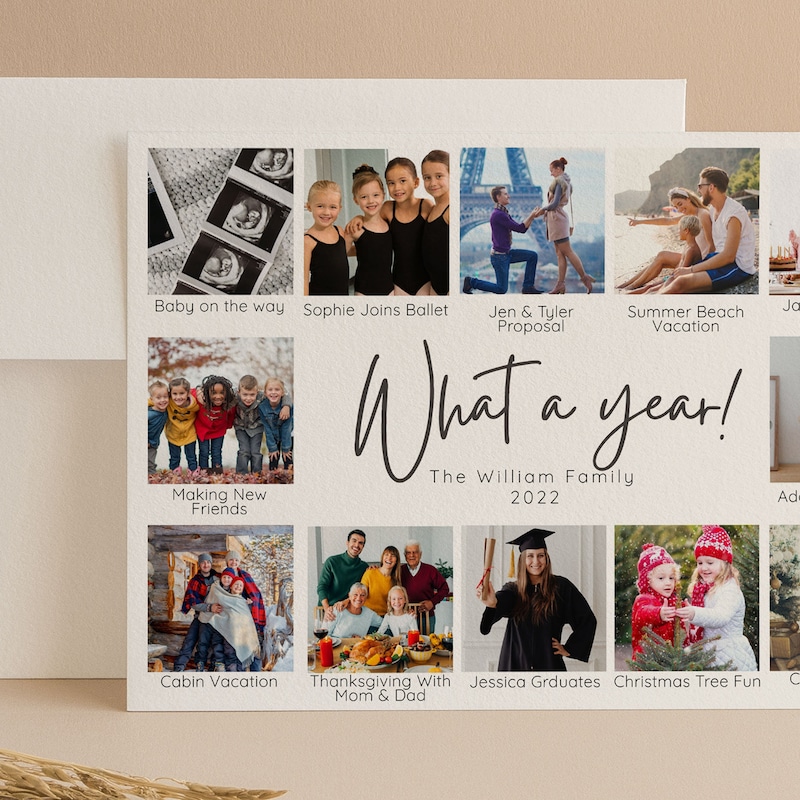 Year in Review Card - Etsy